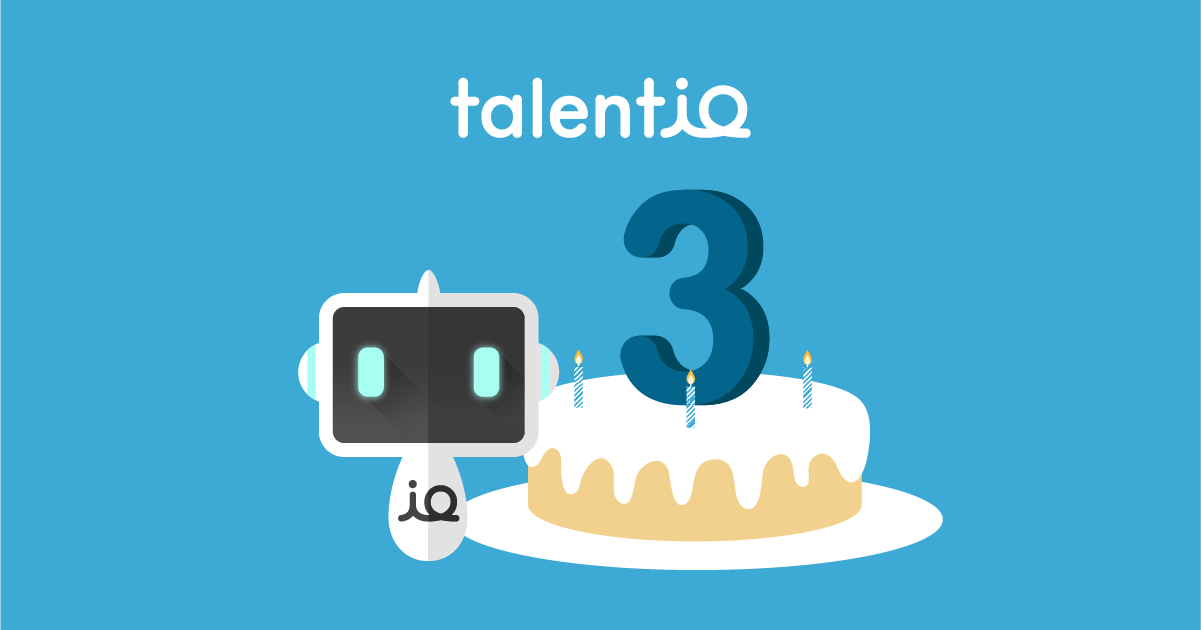 「Talentio」が3周年を迎えました。これまでのTalentioの変化を、インフォグラフィックでご紹介します！
